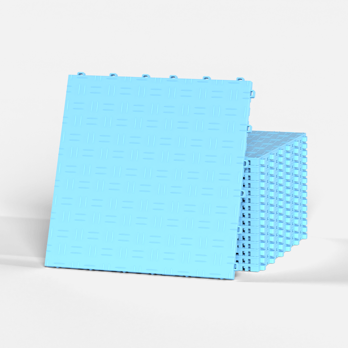 ULTRATUFF™ Garage Floor Tiles, Gulf Blue (16-Pack) – Sleek Space