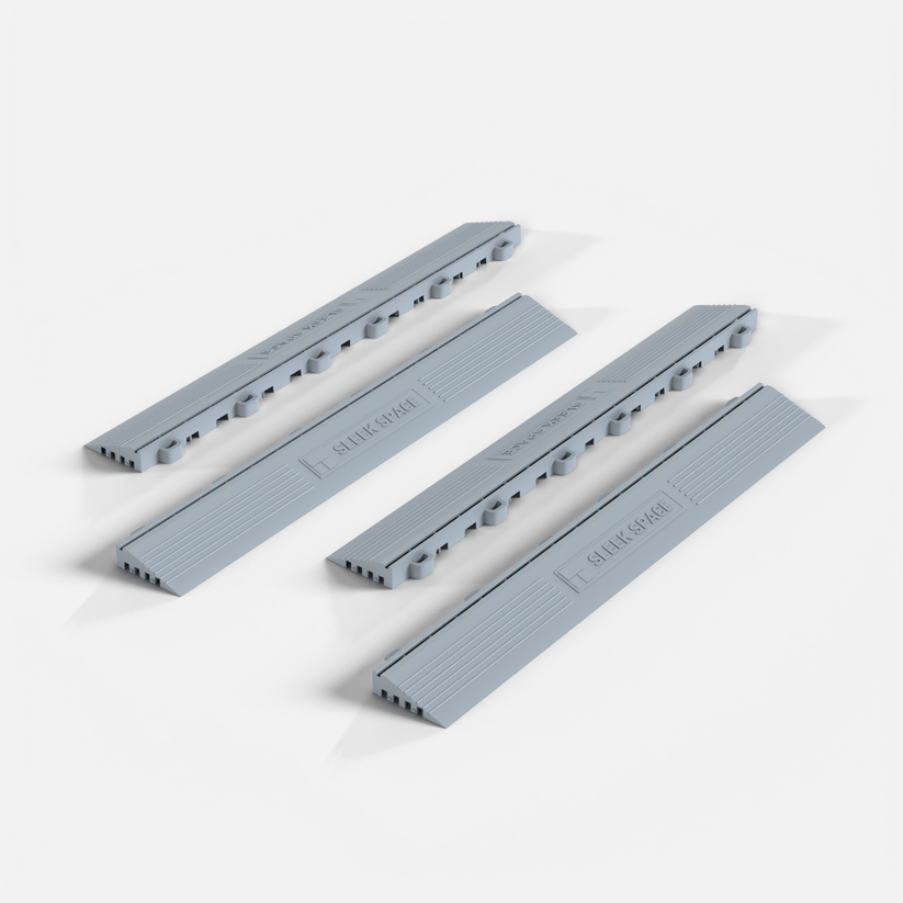 ULTRAEDGE™ Ramps, Silver Grey (4-Pack) | Sleek Space