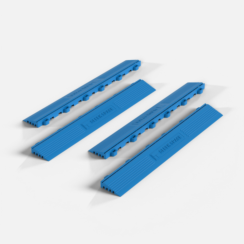 ULTRAEDGE™ Ramps, Riviera Blue (4-Pack) | Sleek Space