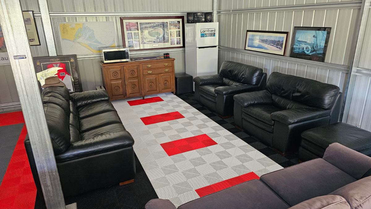 Man Cave Flooring | Sleek Space